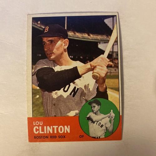 1963 Topps Baseball Lou Clinton Boston Red Sox Card #96 | eBay