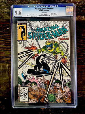 White Pages! Amazing Spider-Man #299 CGC 9.6 Venom Cameo, Chance ...