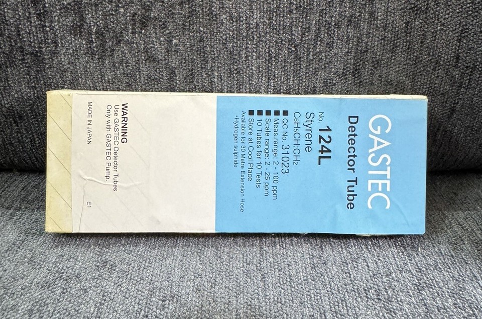 GASTEC 124L STYRENE 2-100PPM GAS DETECTION TUBE | eBay