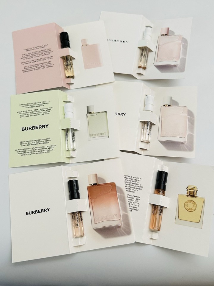 Burberry Her Perfume Collection Sample Size 6pcs (Her Blossom, Intense ...