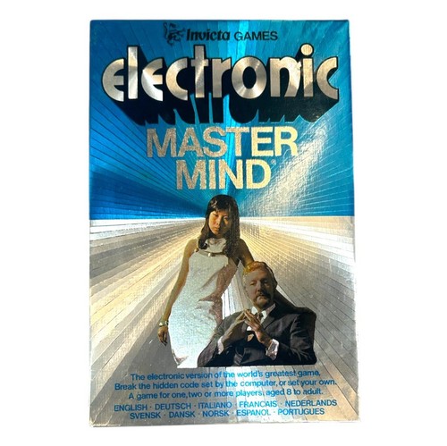 Invicta Master Mind Electronic Handheld Game 5000 1977 In Original Box ...