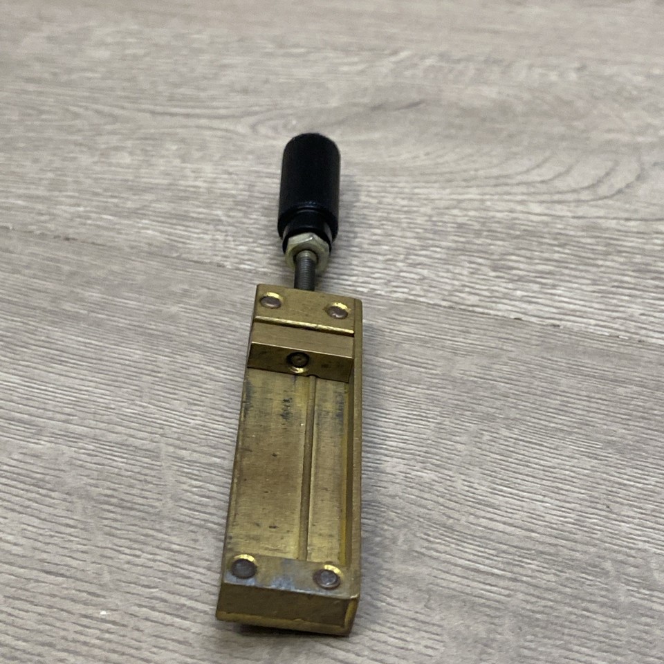 Vtg Kingsley Brass Machine Hot Foil Stamping FONT TYPE Set HOLDER | eBay