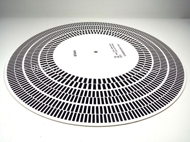 Elvon Stroboscope Disc Acrylic Turntable Mat Alignment Protractor ...