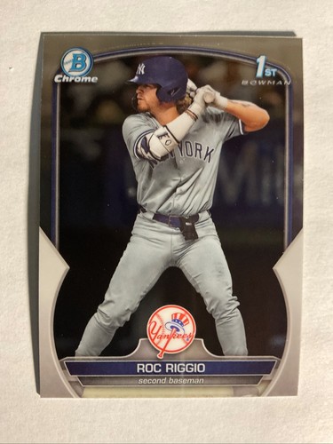 2023 Bowman Chrome Draft ROC RIGGIO 1st Bowman Card RC New York YANKEES ...