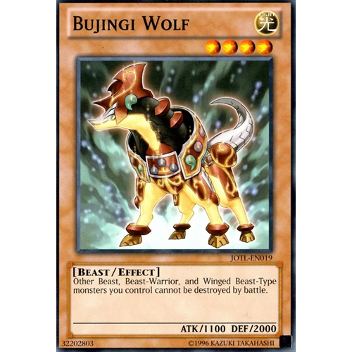 Bujingi Wolf JOTL-EN019 Unlimited Common Light Play Yu-Gi-Oh! DNA GAMES ...