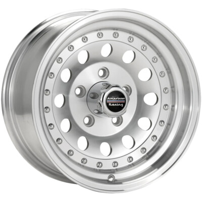 (1) 14x6 +6 American Racing AR62 Outlaw II 5x4.5 Machined W/ Clear Coat ...