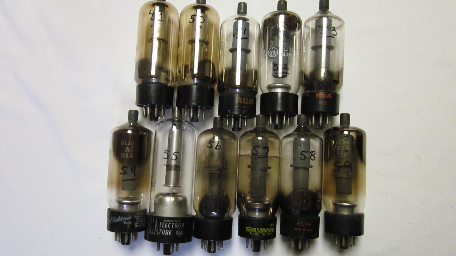 6BK4C 6EL4A, 6BK7B 6EL4, 6LH6 6LJ6, 6BD4, 6EN4, 6BK4A tubes - Assorted ...
