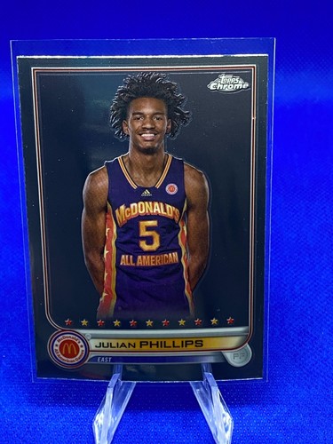 2022 Topps Chrome Basketball Mcdonalds All American Julian Phillips 54 ...