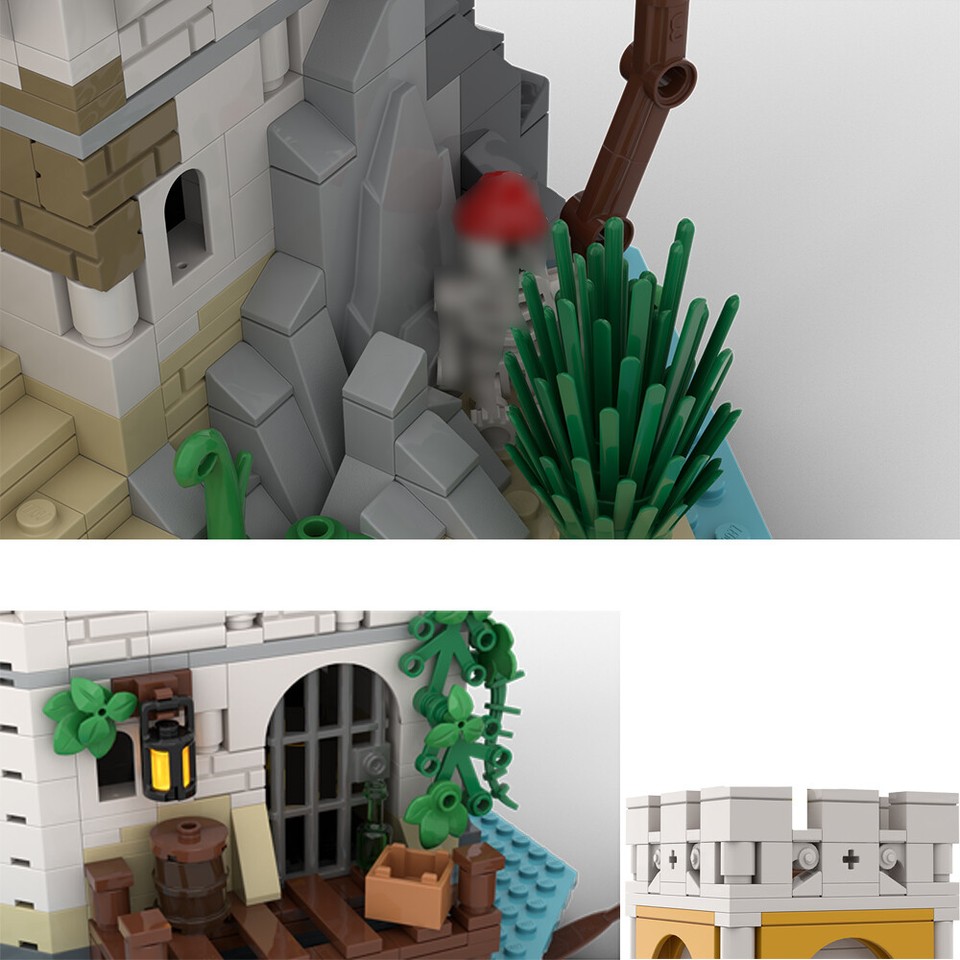 MOC-124819 Island Minifig Scale Building Toys Set for Pirates Series ...