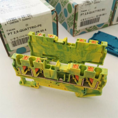 10 pcs phoenix contact PT 2.5-QUATTRO-PE - 3209594 Ground terminal | eBay