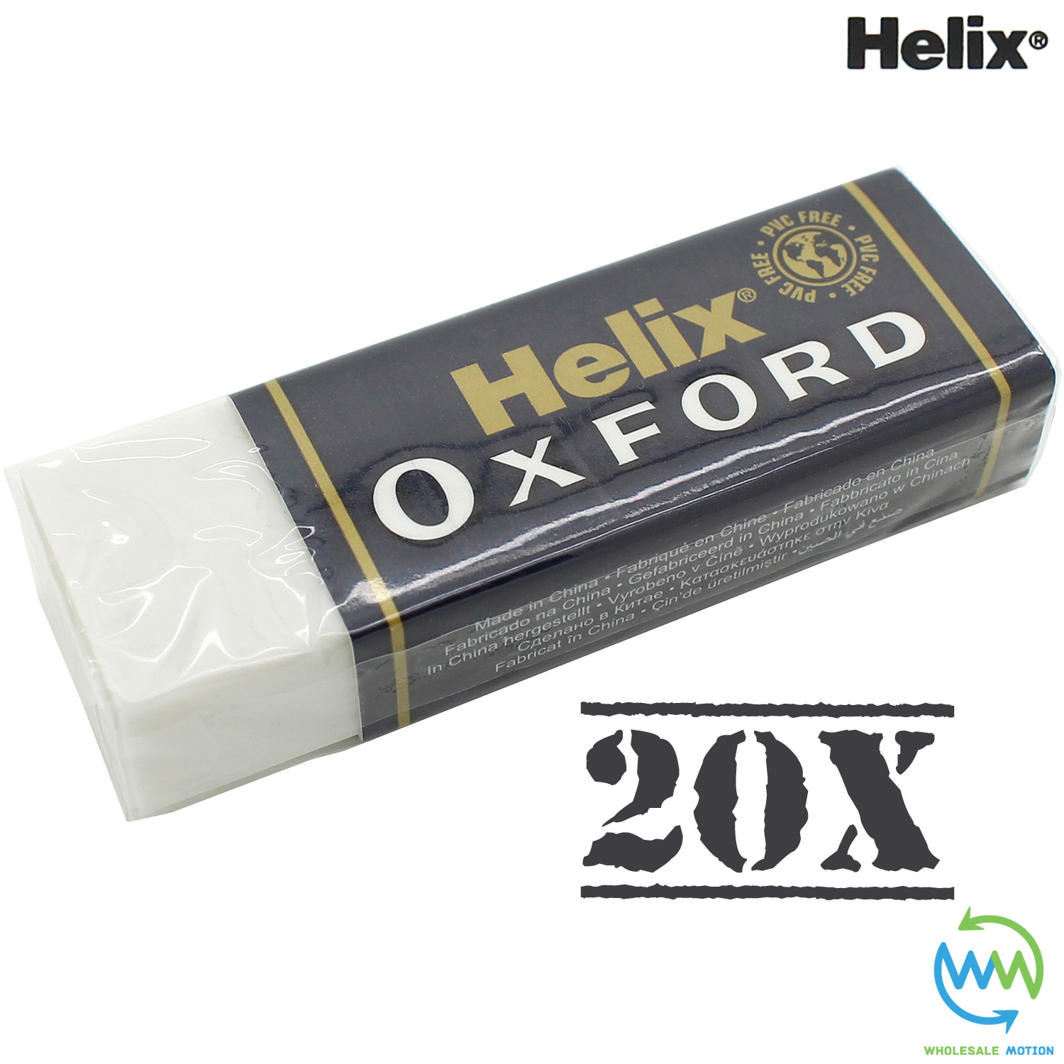 HELIX OXFORD Erasers LARGE Sleeve RUBBER Pencil School Drawing ...