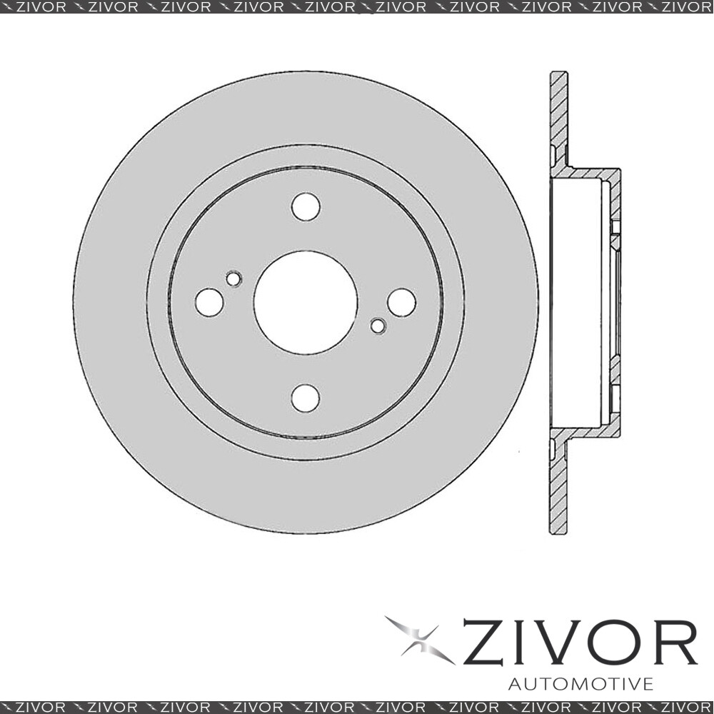 New PROTEX Rotor - Rear For TOYOTA COROLLA AE92R 4D Sdn FWD 1989 - 1994 ...