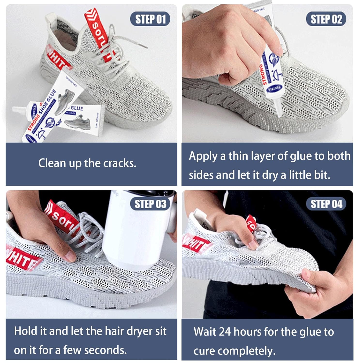 Shoes Glue Super Strong Adhesive Clear Repair Sole for Sneakers ...