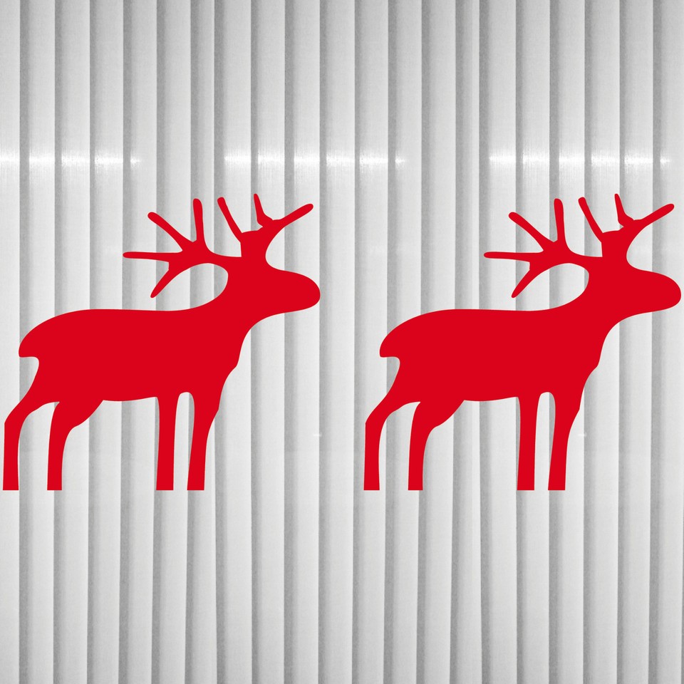 6 Rudolph the Red Nose Reindeer christmas Home Shop Window die cut ...