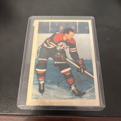 1953-54 Parkhurst George Gee #83 VG+ Vintage Hockey Card | eBay