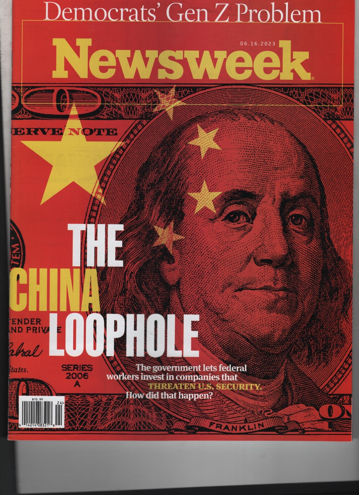 THE CHINA LOOPHOLE NEWSWEEK MAGAZINE JUNE 16 2023 NO LABEL | eBay