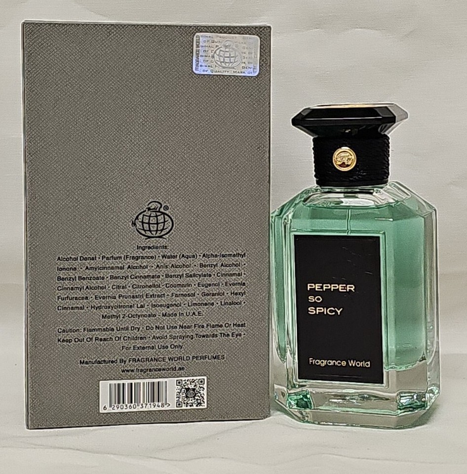 Pepper So Spicy by Fragrance World 100ml 3.4.Oz Eau De Parfum Spray | eBay