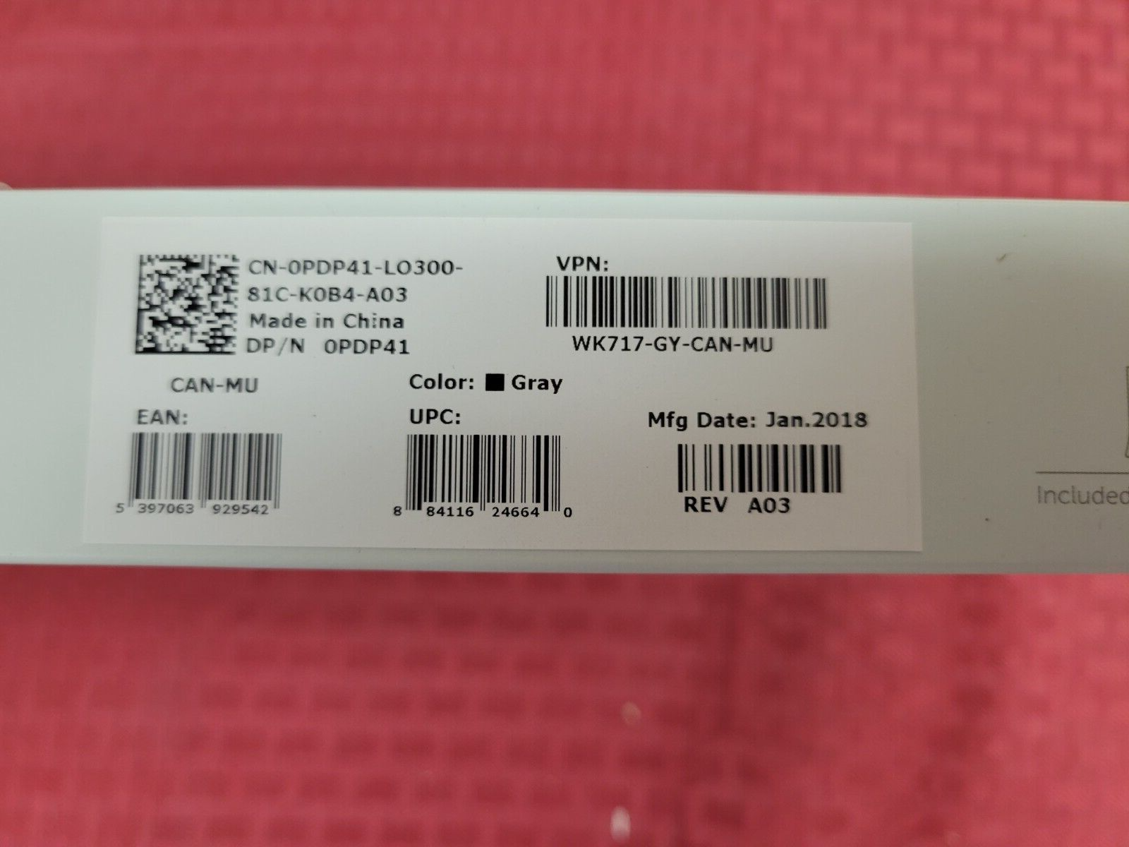 Dell WK717 Premier Wireless BlueTooth Keyboard with USB Receiver ...