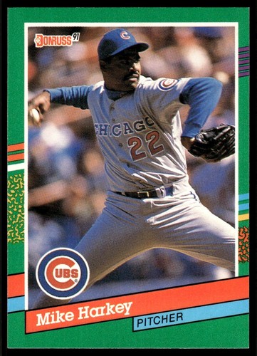 1991 Donruss Baseball Card Mike Harkey Chicago Cubs #447 | eBay