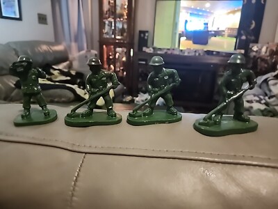 Aquarium Fish Tank decor (4) little Green Army man men set (No Guns) | eBay