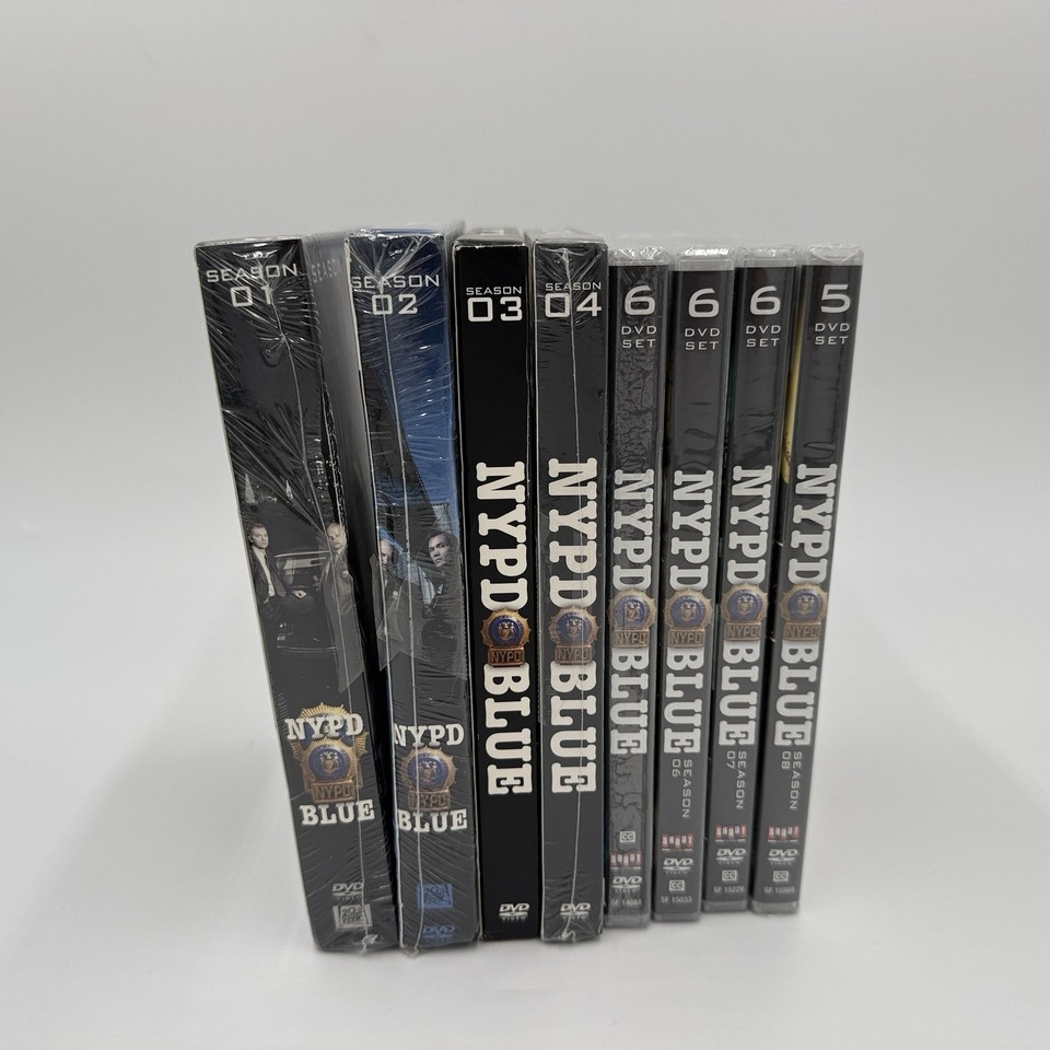 NYPD Blue Season 1 2 3 4 5 6 7 8 DVD all but 1 set NEW SEALED | eBay