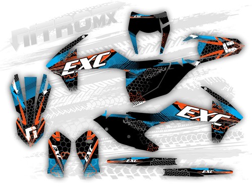 NitroMX Graphic Kit for KTM EXC EXC-F XC-W 125 250 350 450 500 2017 ...