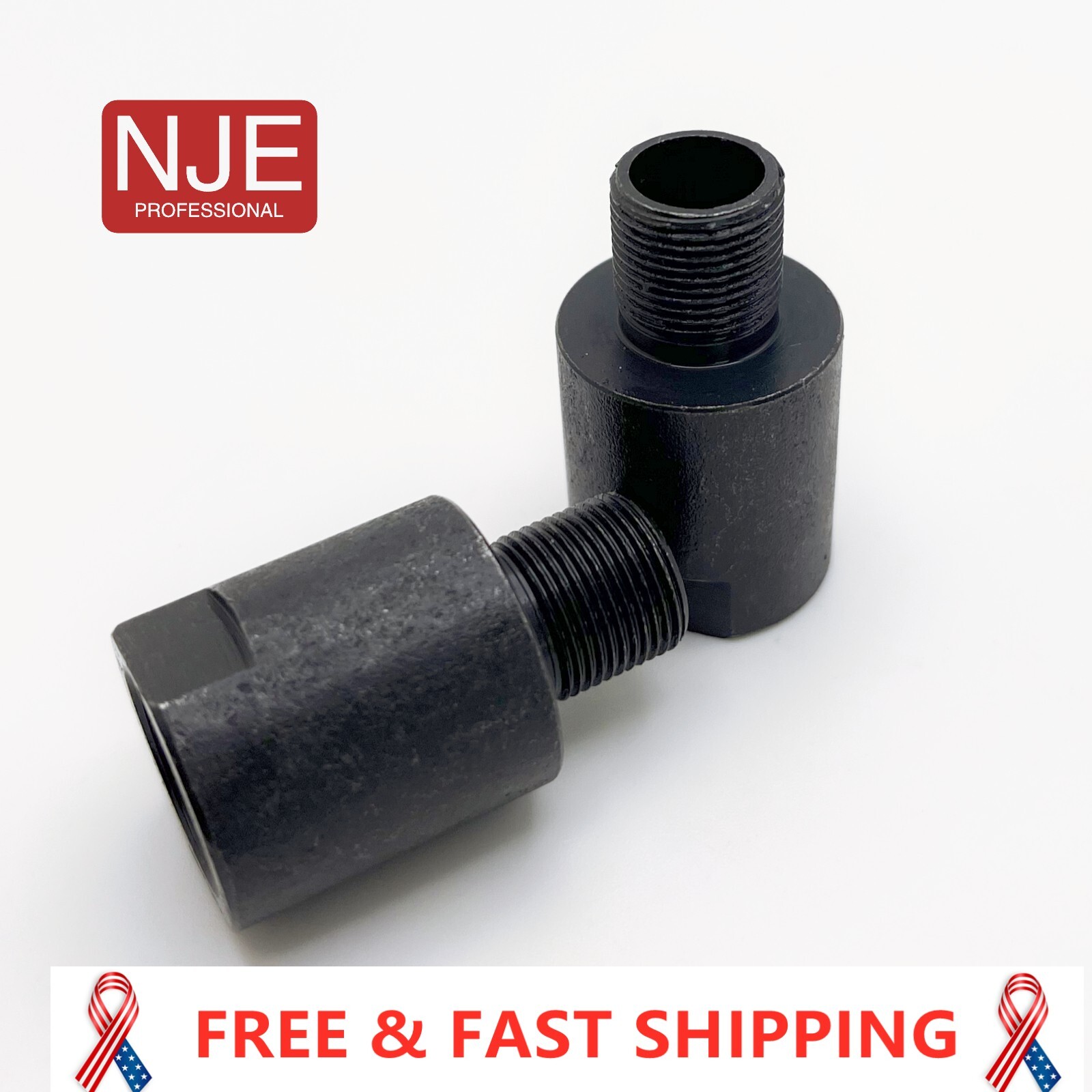1 2x28 Male To 5 8x24 Female Steel Muzzle Thread Adapter Free Washer EBay