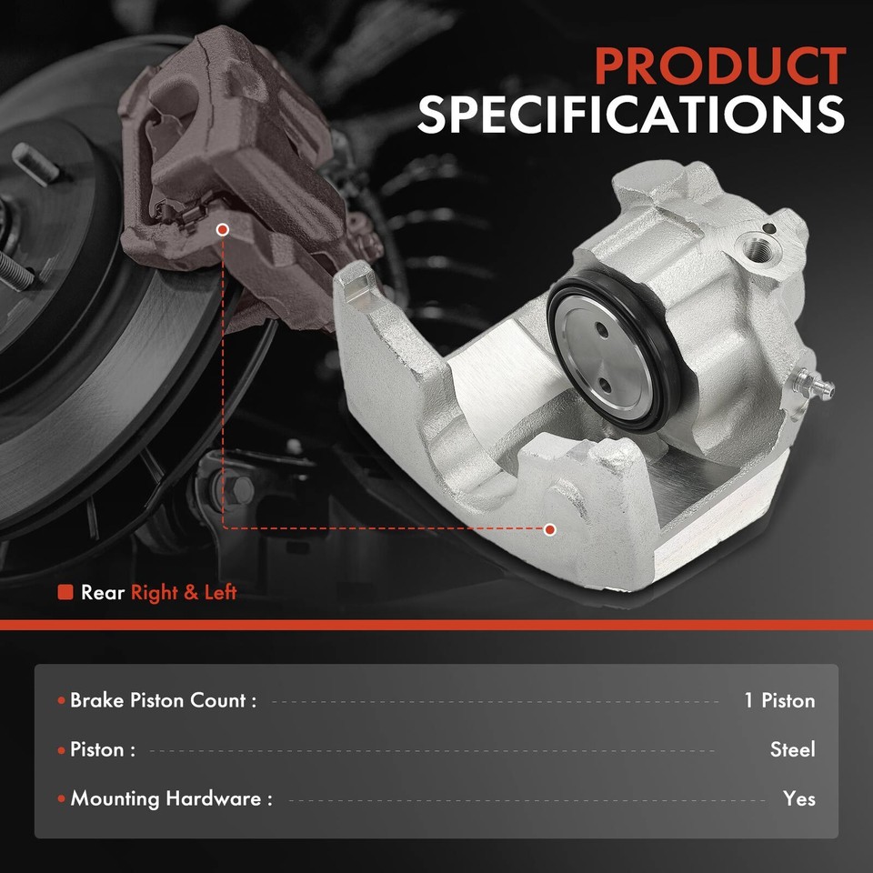 Pair Rear Brake Calipers for Ford Granada 1975-1980 Lincoln Versailles ...