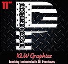 Powerstroke American Flag P Decal Sticker Turbo Diesel Truck 7.3L 6.7L ...