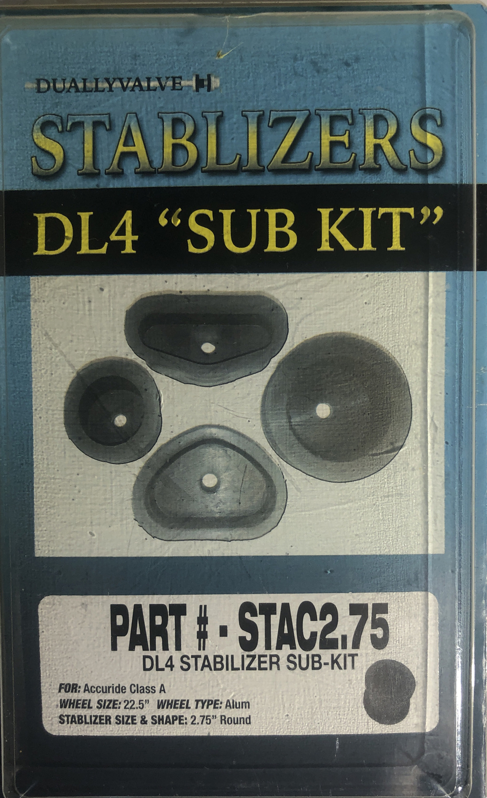Duallyvalve DL4 Stabilizer Sub Kit #STAC2.75 For Accuride ClassA 22.5 ...