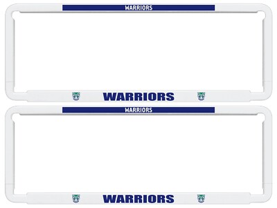 NRL Car Number Plate Frame - Set Of Two - New Zealand Warriors - Front ...