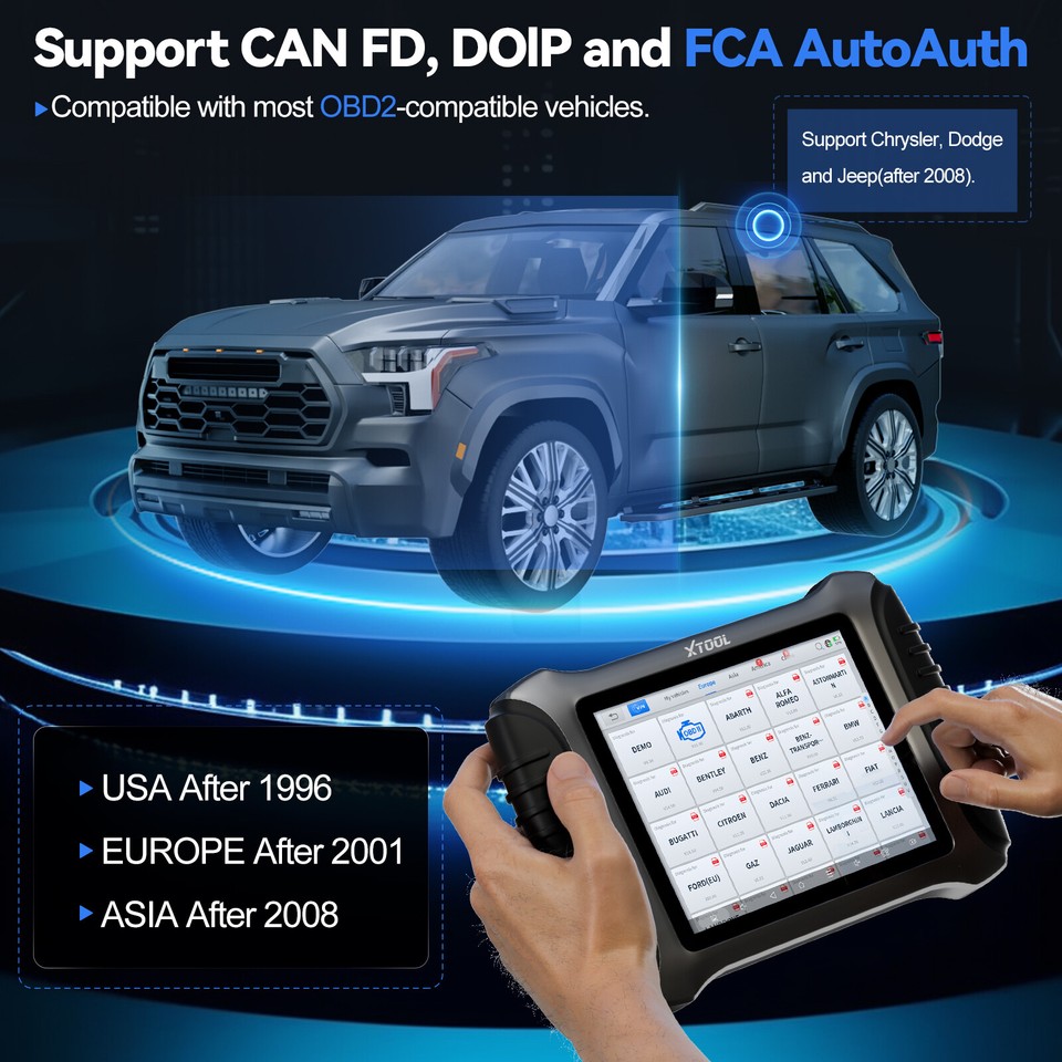 XTOOL IP900 Car Full Diagnosis Tool Bidirectional Scanner Pre-Post Scan ...