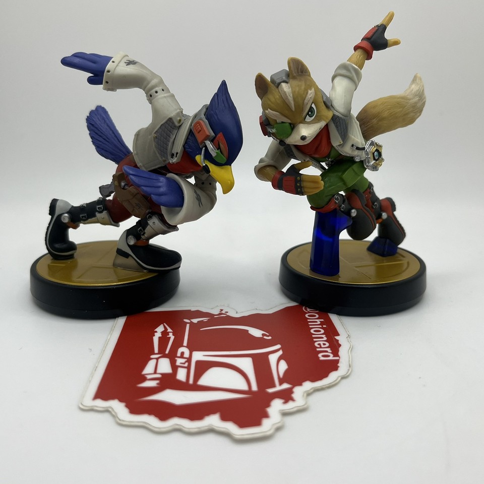 Nintendo Star Fox Amiibo Lot Super Smash Bros. Fox, Falco Figures | eBay
