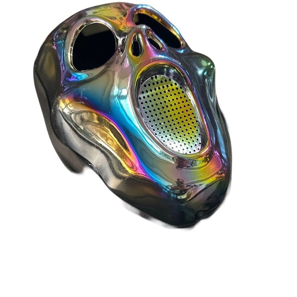 Halloween Scream Mask Oil Slick Man Color Reflective Halloween Party ...