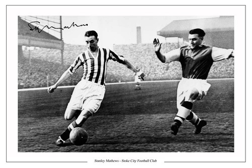 STANLEY MATTHEWS STOKE CITY SIGNED PHOTO PRINT AUTOGRAPH SOCCER | eBay