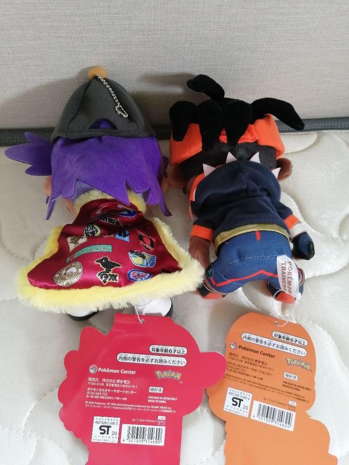 Pokemon Center Limited Pokemon Trainers Leon & Raihan Plush Doll Toy ...