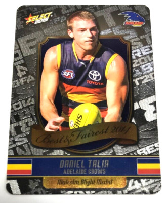 2015 SELECT AFL CHAMPIONS BEST AND FAIREST CHASE CARD BF1 DANIEL TALIA ...