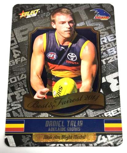 2015 SELECT AFL CHAMPIONS BEST AND FAIREST CHASE CARD BF1 DANIEL TALIA ...