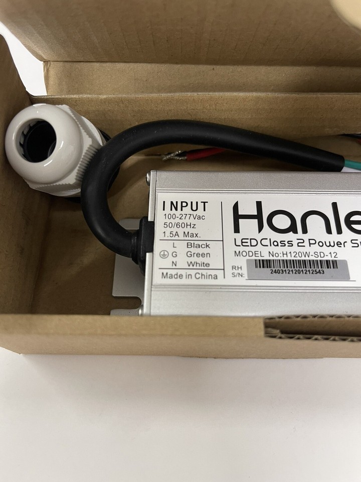 Hanley LED Class 2 Superior 120W 12VDC Power Supply Driver H120W-SD-12 ...