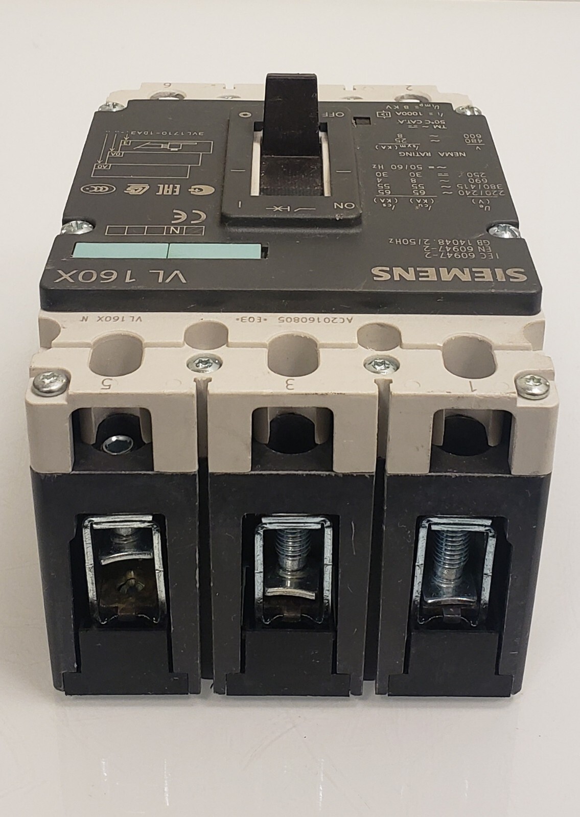 VL160X 3VL1710-1DA33-0AA0 OEM Siemens 3 pole Circuit Breaker | eBay