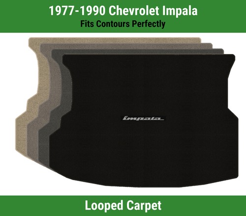 Lloyd Loop Trunk Mat for '77-90 Impala w/Impala Script Silver on Black ...