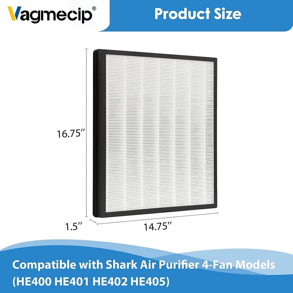 Vagmecip HE401 Filter Replacement Filter Compatible with Shark HE400 ...