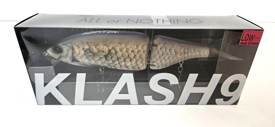 DRT KLASH 9 KLASH9 Low Float 4oz Low class Big Swimbait choose a color ...