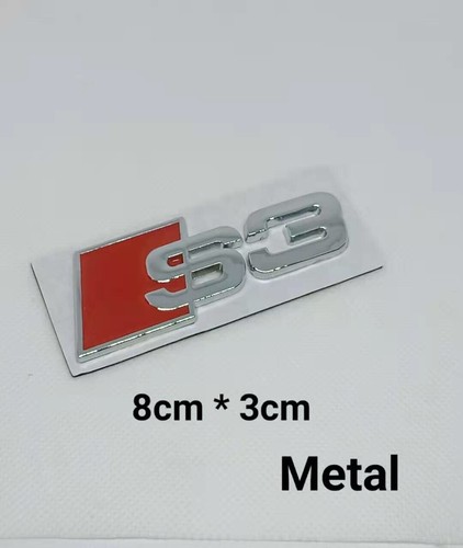 S3 Logo Audi3 Autocollant Emblème Arrière Chrome Métal | eBay