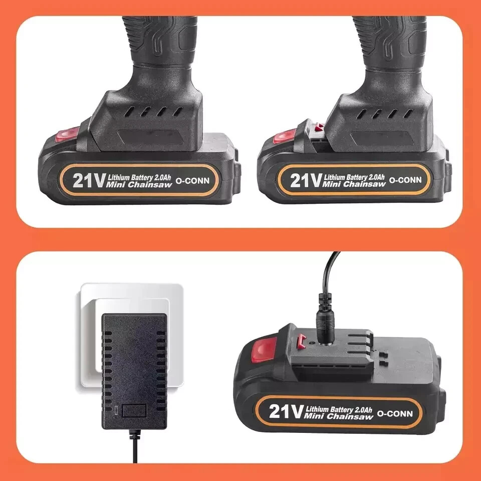 Mini Chainsaw Battery Replacement, 21V MAX 2000Mah Rechargeable | eBay