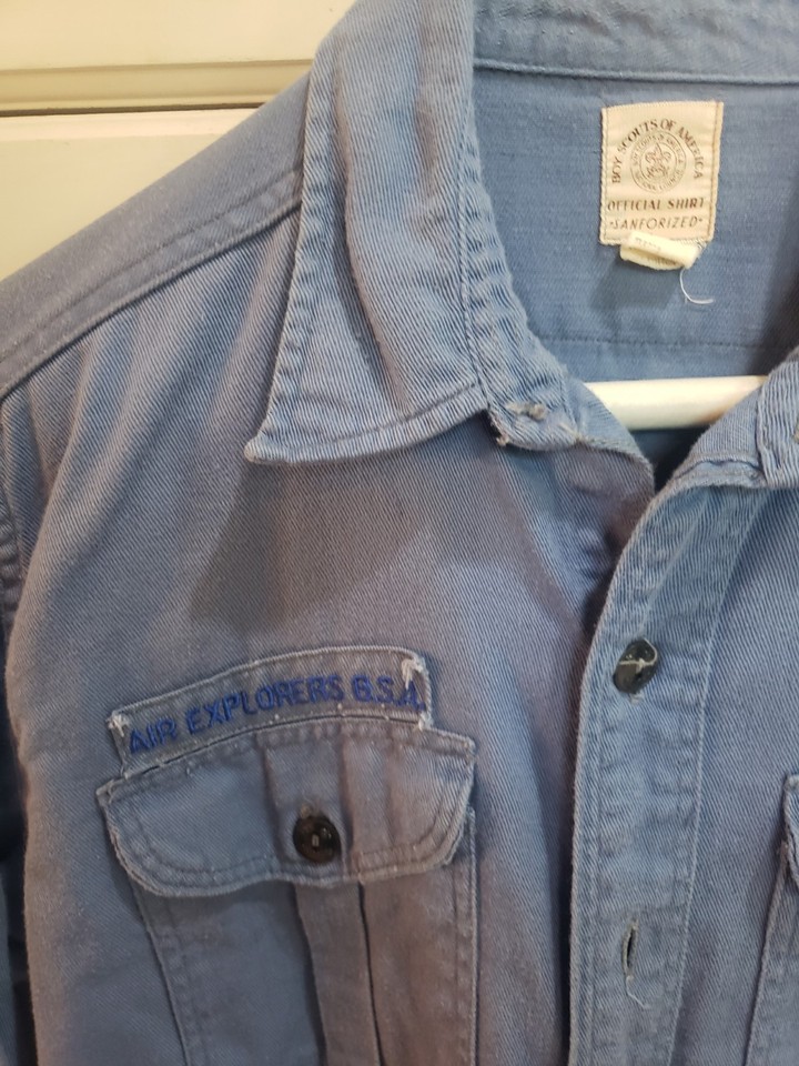 1950s Air Explorer Shirt USED-EX W/ NAVAL AIR STATION CORPUS CHRISTI ...