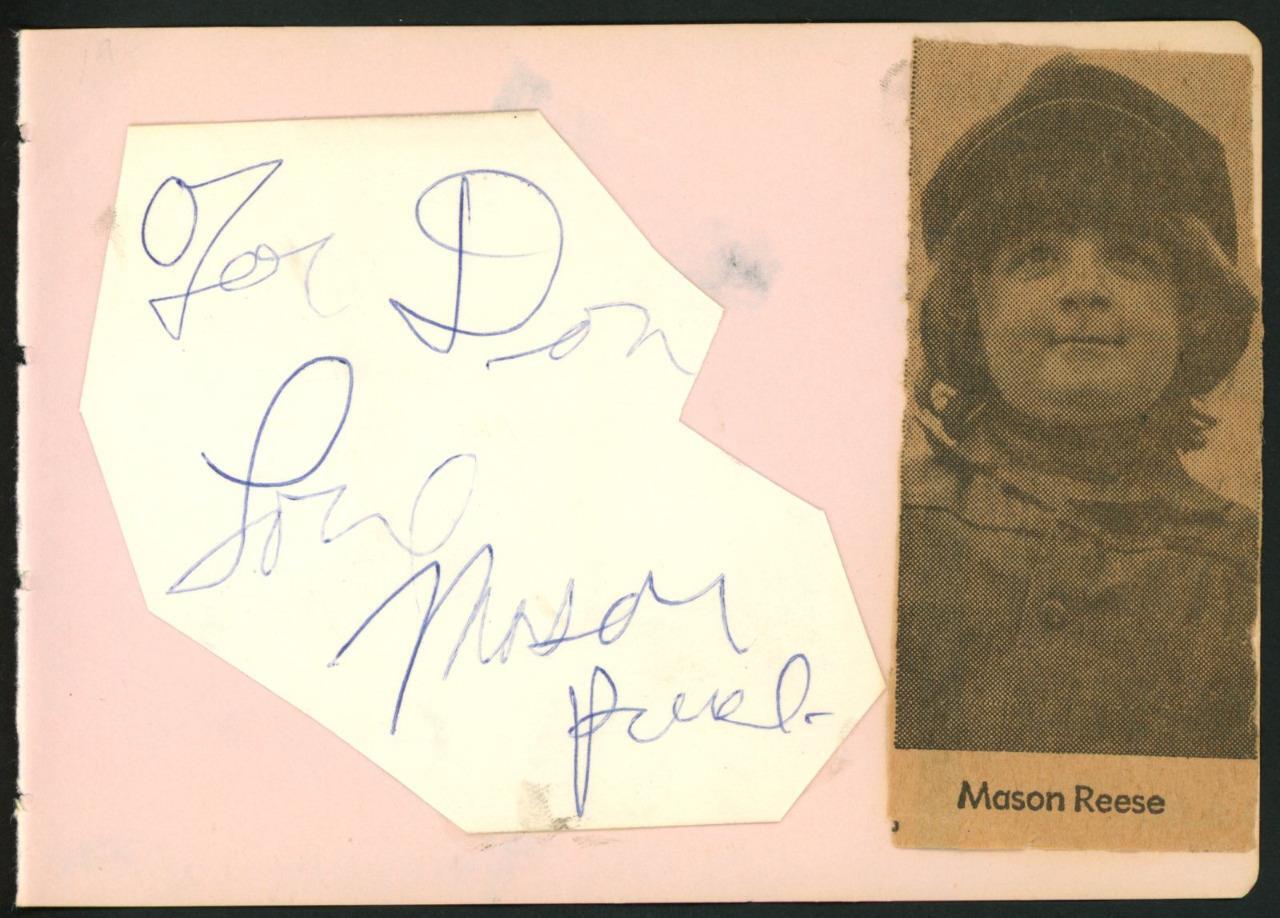 MASON REESE autograph cut on page | "LIfe Interrupted" - signed | eBay