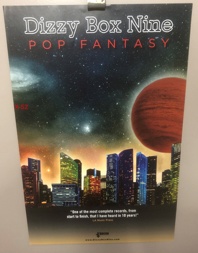 Dizzy Box Nine poster Pop Fantasy album promo la music press quote | eBay