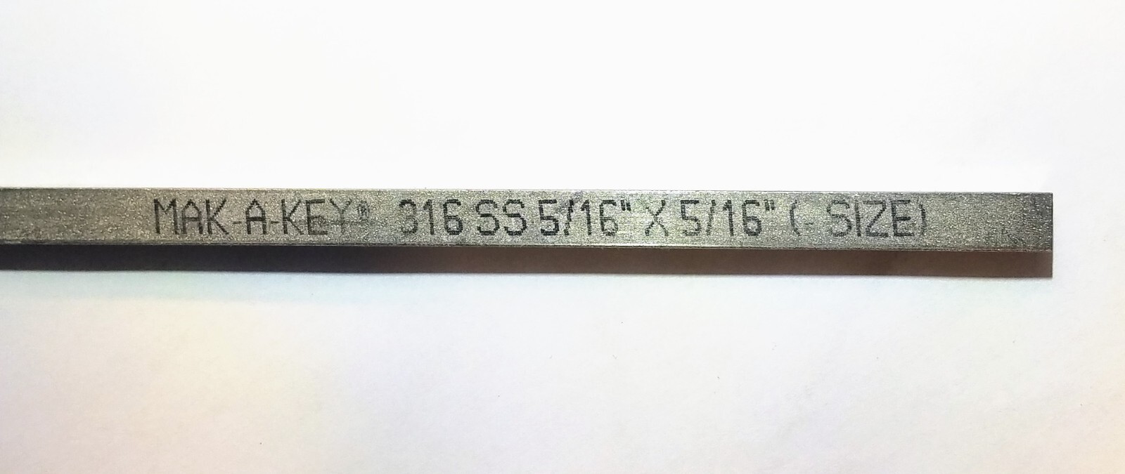 MAK-A-KEY Key Stock 5/16 in x 5/16 in x 1 ft 316 Stainless Steel Plain ...