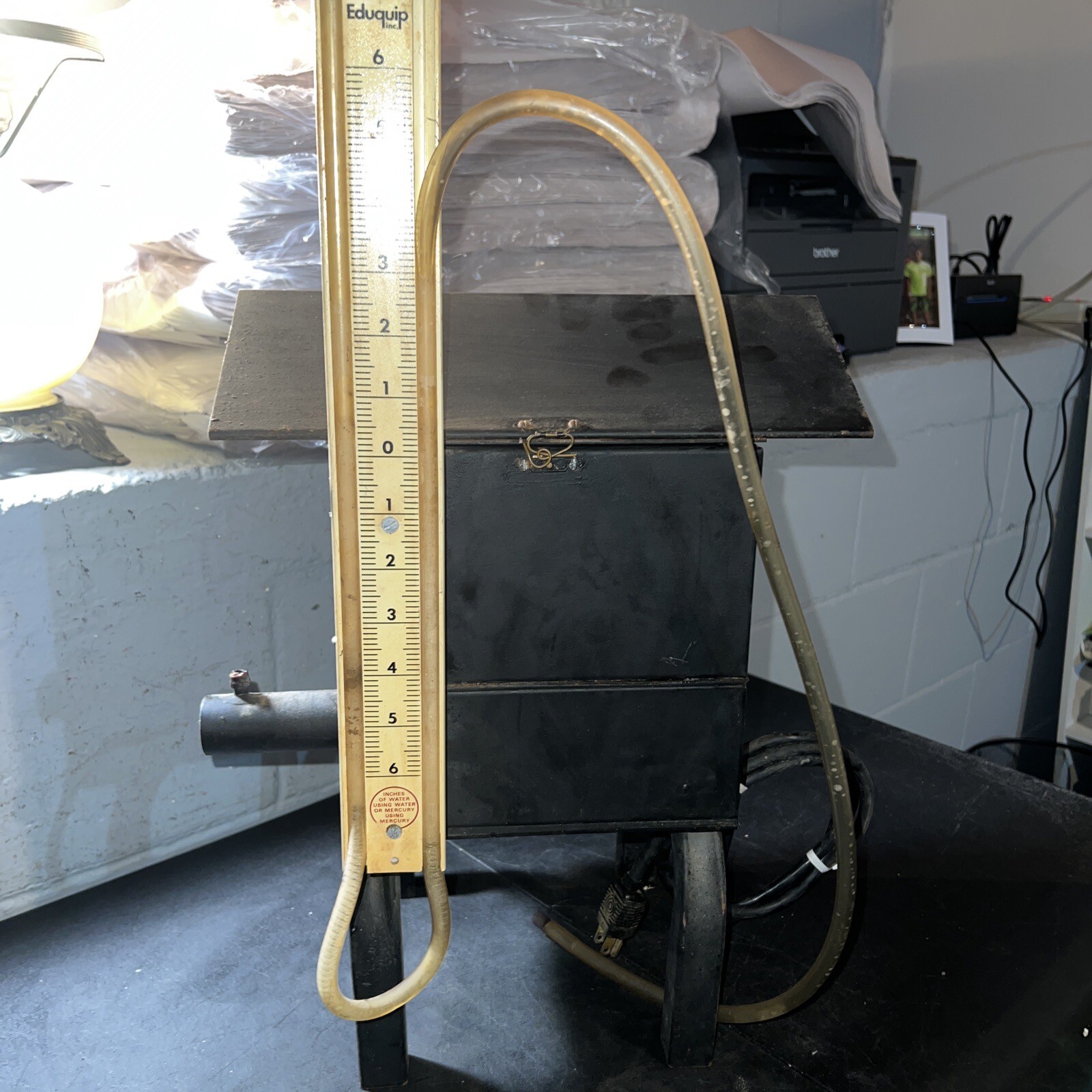 Vintage Custom Vacuum Thermometer Chamber For Physics Lab WORKS!!! | eBay